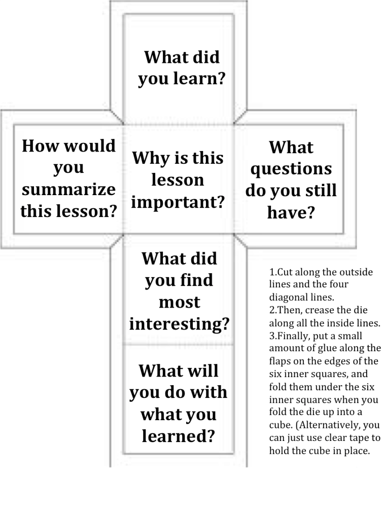 Review Dice (REVIEW) – Teaching Them