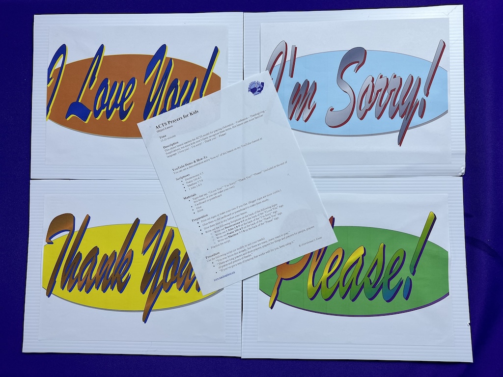 ACTS Prayers for Kids (OBJECT LESSON) – Teaching Them